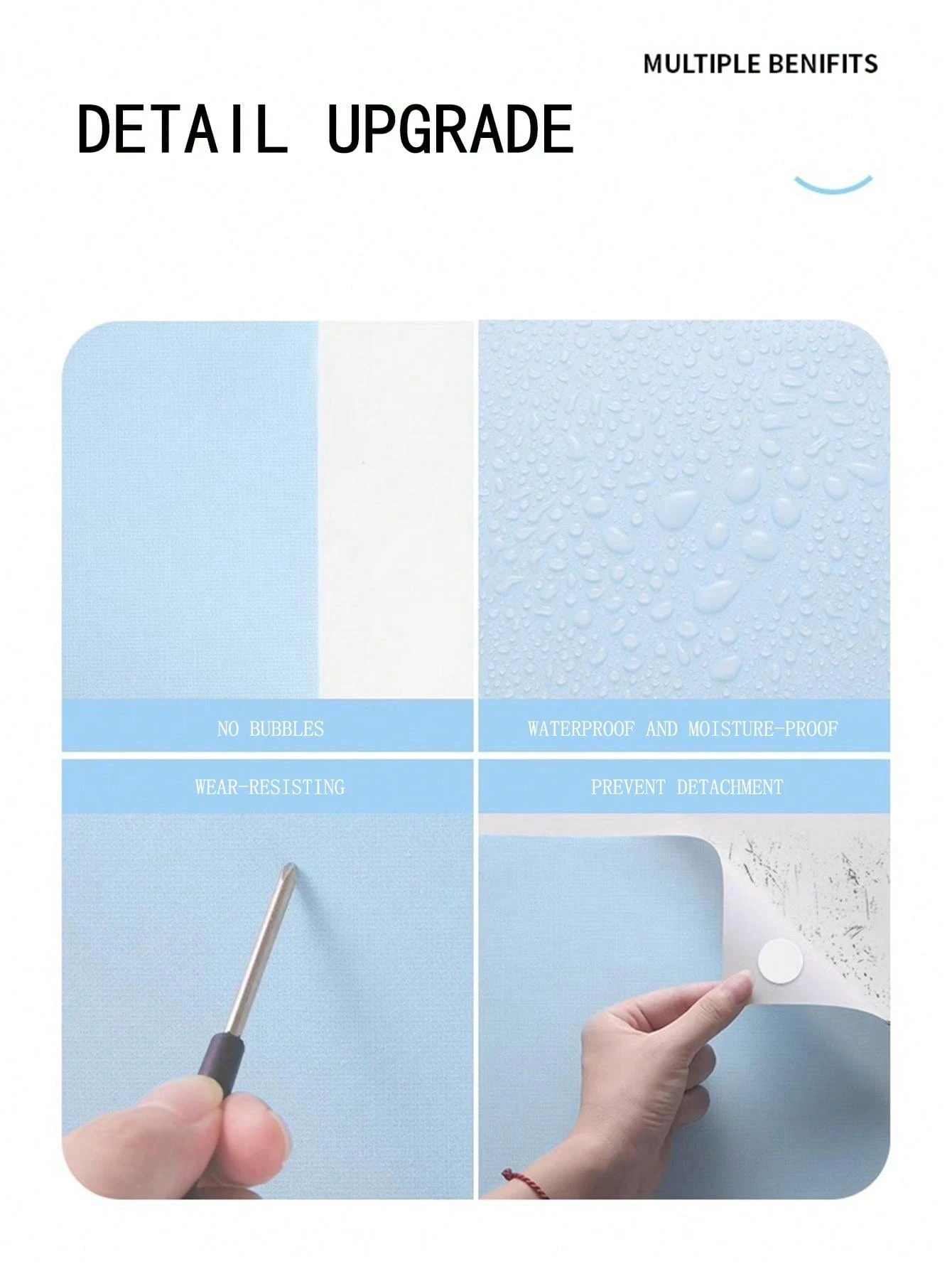 1 Roll Of Color Wall Protection Film, Removable Electrostatic ...