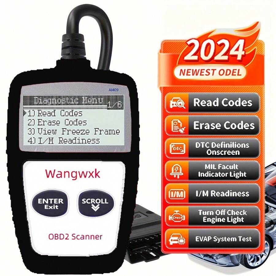 Car Fault Diagnosis Instrument OBD2 Clear Fault Codes Diagnostic Scanning Tools AL409 CAN BUS ...
