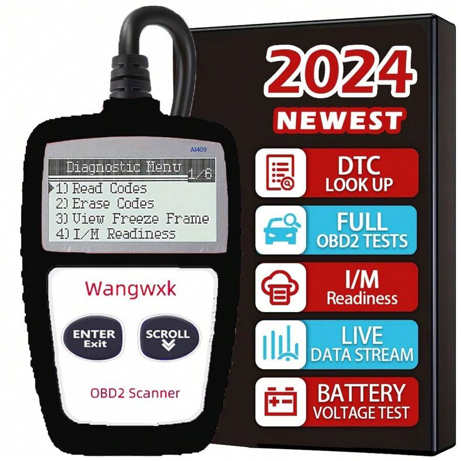 Car Fault Diagnosis Instrument OBD2 Clear Fault Codes Diagnostic Scanning Tools AL409 CAN BUS ...