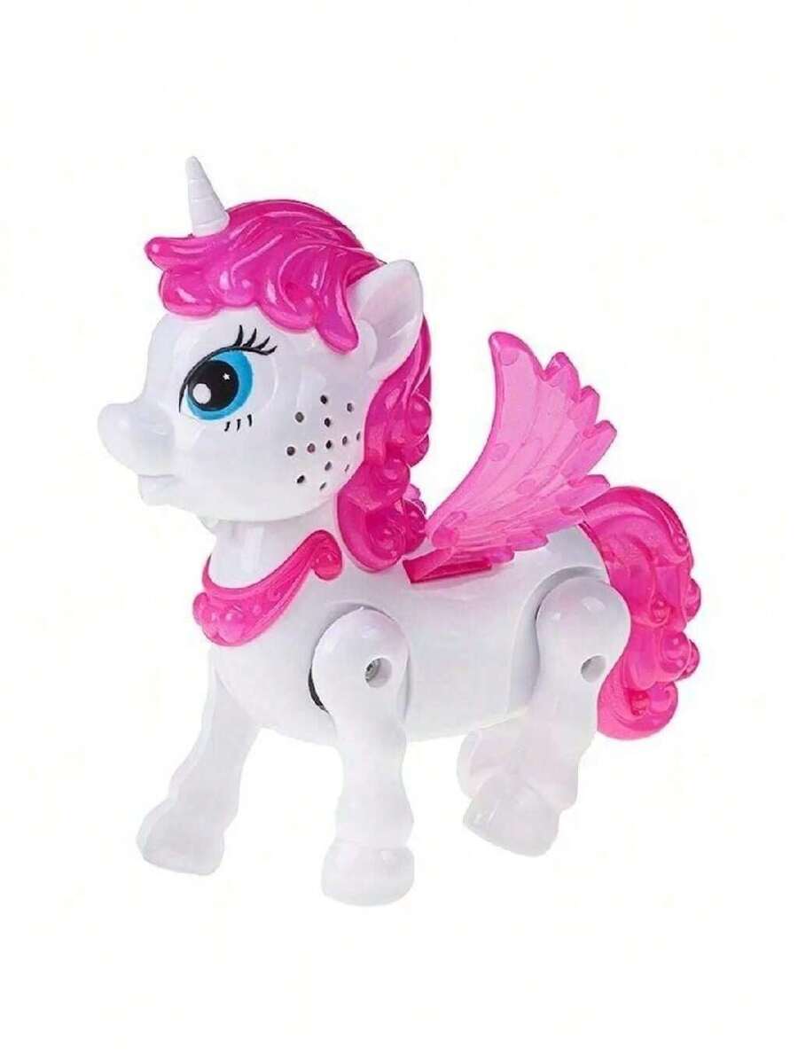 Pequeno Pônei Unicórnio Anda com Asas Música e Luzes | SHEIN Brasil