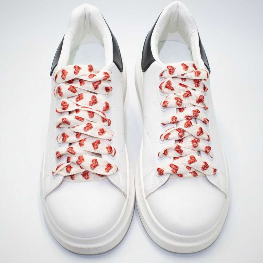 1 Pair Valentine's Day Colorful Metallic Thread Heart Shaped Wide ...