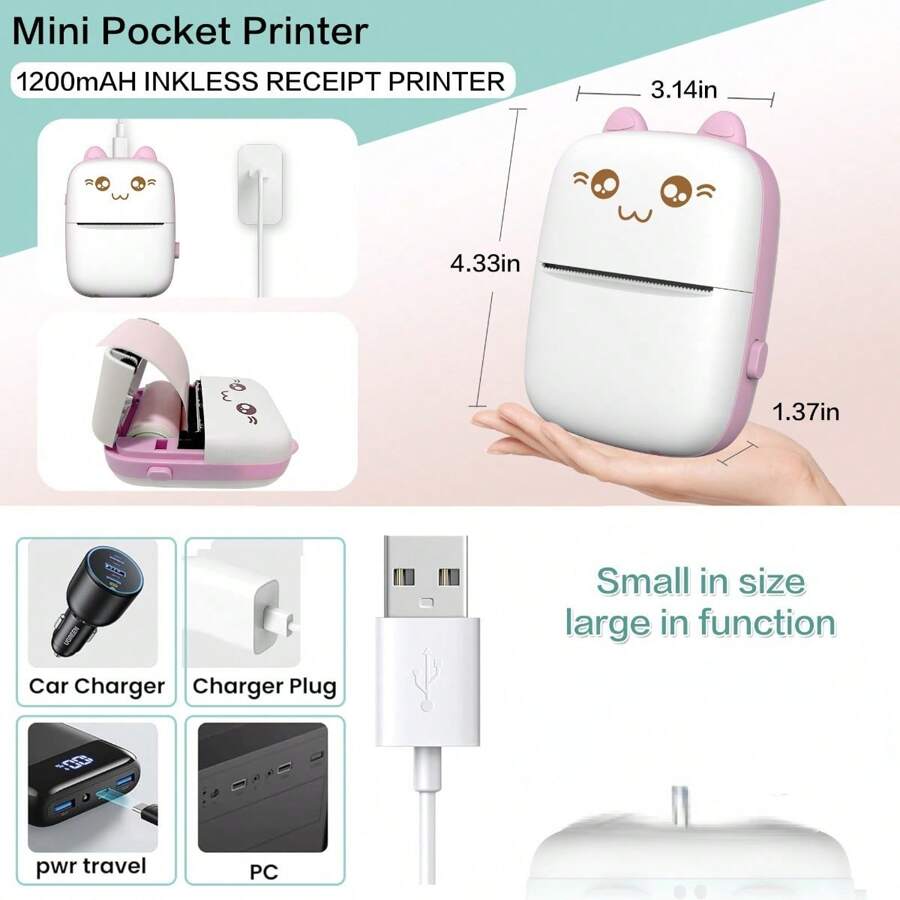 Label Maker - Draagbare thermische labelprinter, draadloze ...