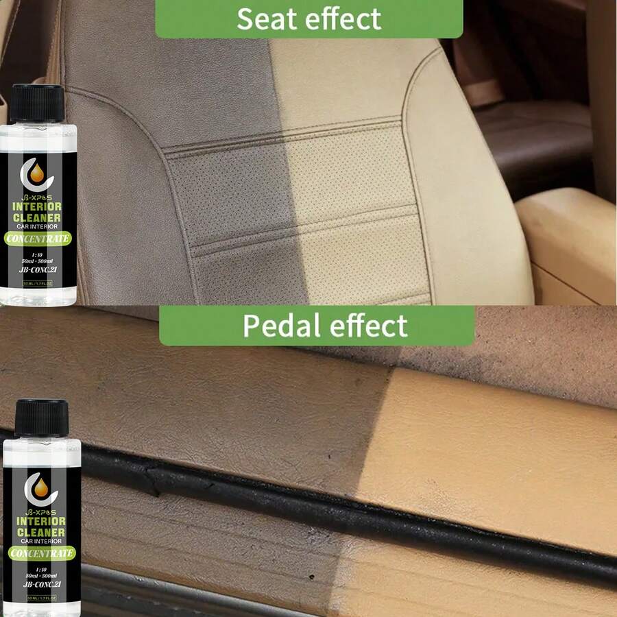 JB-XPCS 1Pc 50ML CONCENTRATE Car Interior Cleaning Spray Agent Car Fabric Cleaning Tools Leather ...
