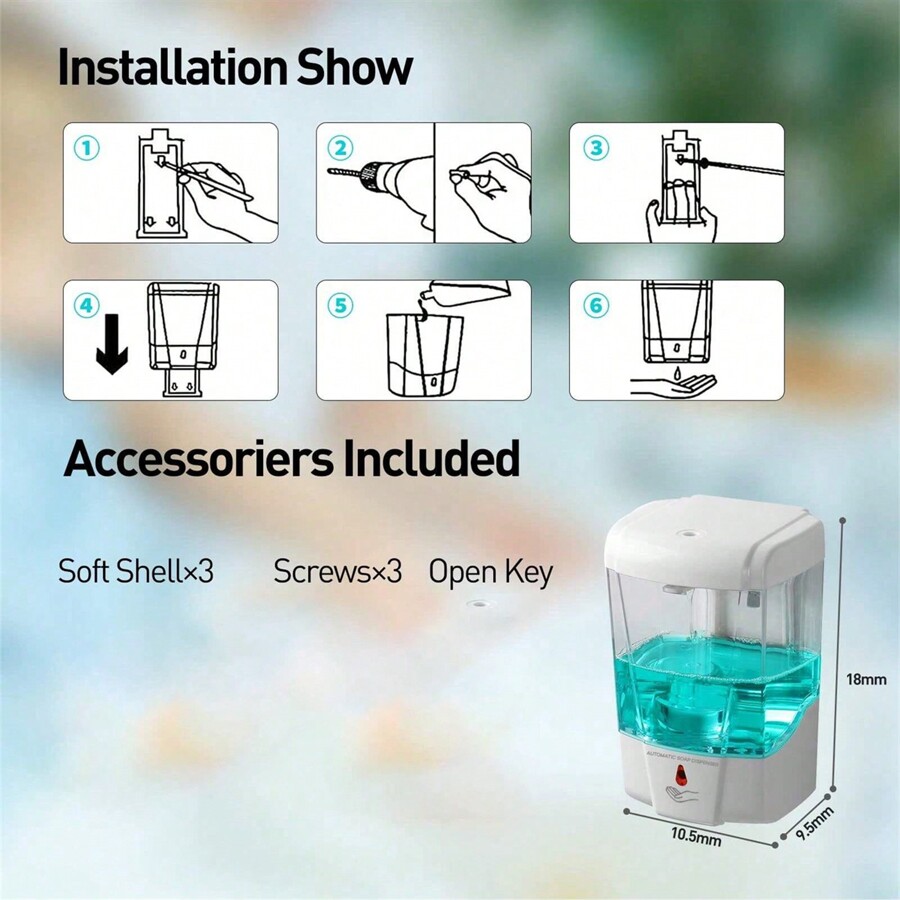 Automatic Hand Sanitizer Dispenser, Touchless Dispenser Touch Free ...