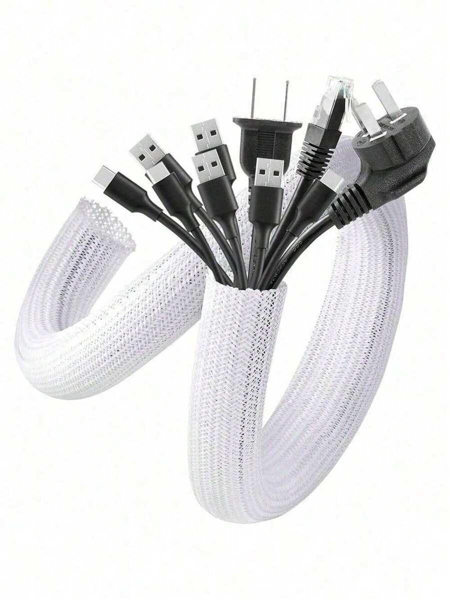 Cable Management Jacket, 20 Feet White | SHEIN USA