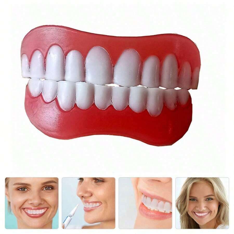 2pcs/Set New Upgrade Nonporous Upper And Lower Teeth Braces, Simulated ...