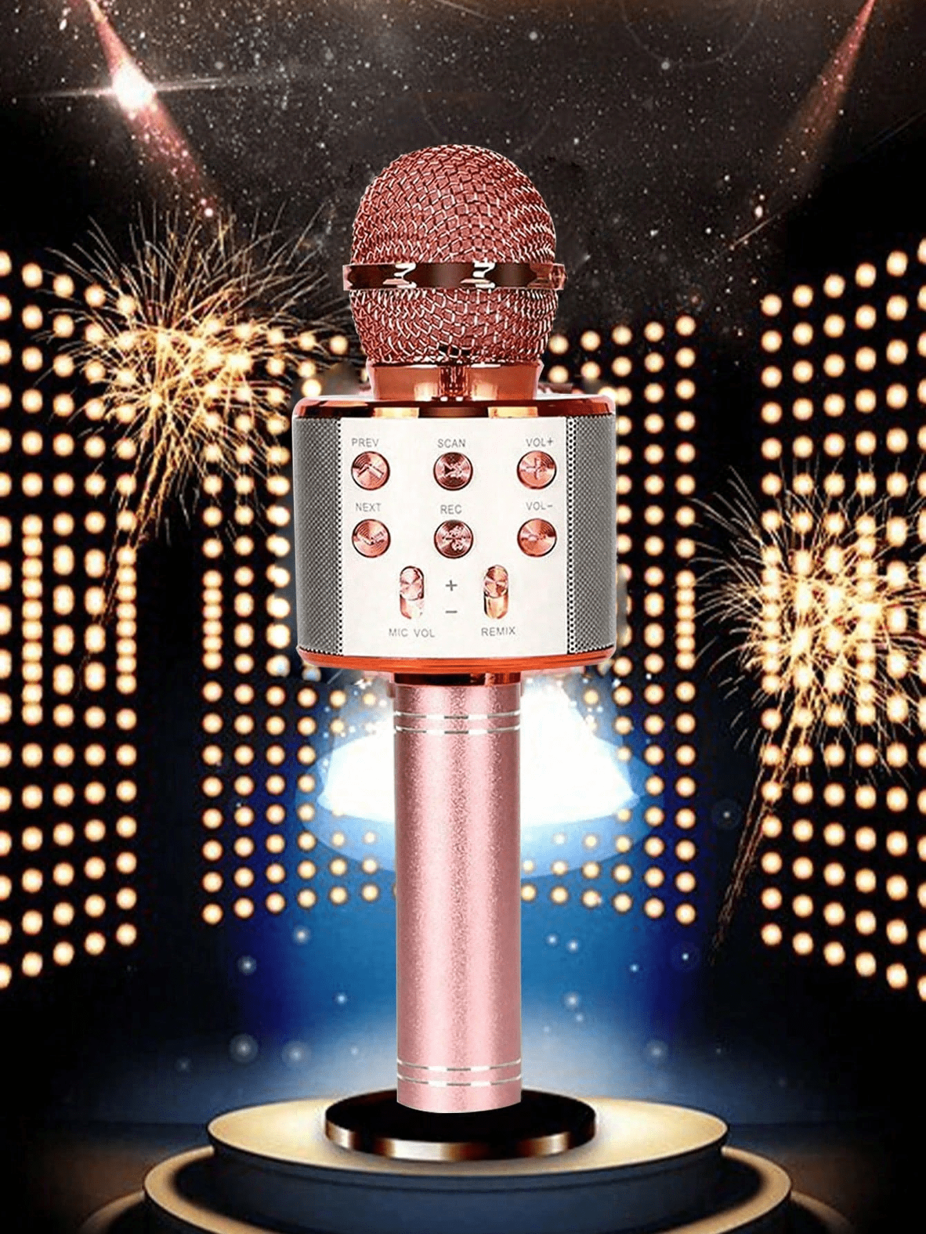Wireless Microphone With Audio Interface, Multi-Function Karaoke ...