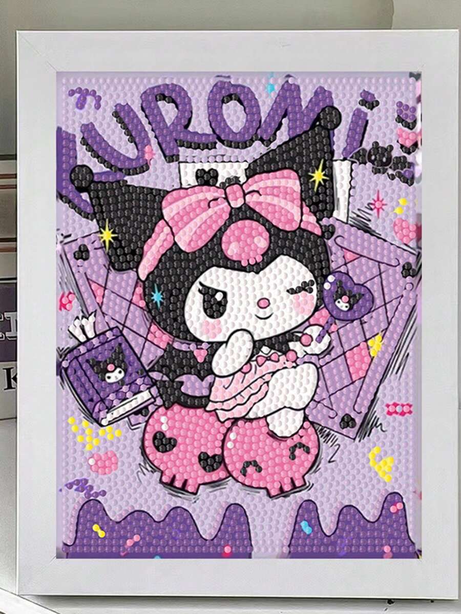 Sanrio Sanrio Kuromi 5D DIY Diamond Painting Art Set With Frame, Cute ...