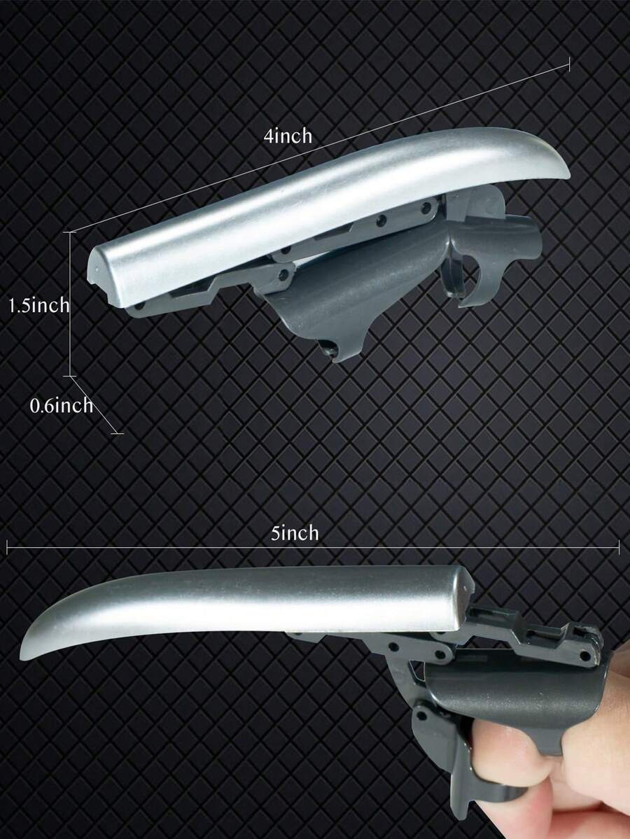 5pcs Mechanical Retractable Wolf Claw, Retractable Wolf Claw Finger Toy ...