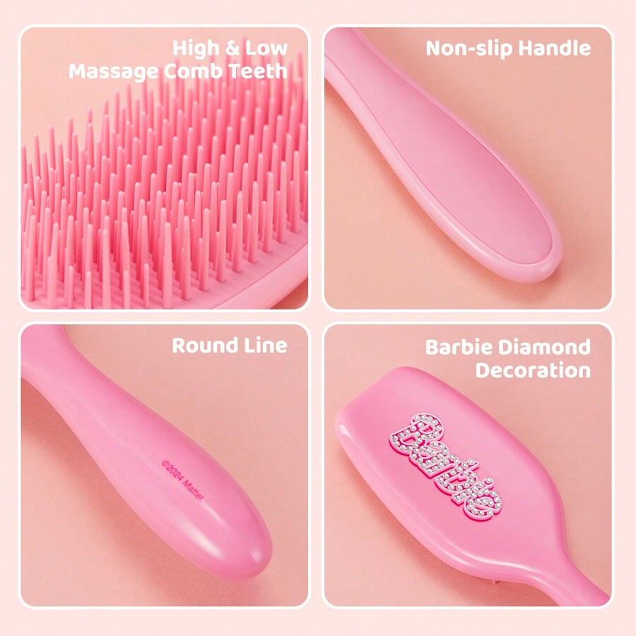 Miniso Miniso Barbie Pink Collection Gradient Detangling Haarborstel ...