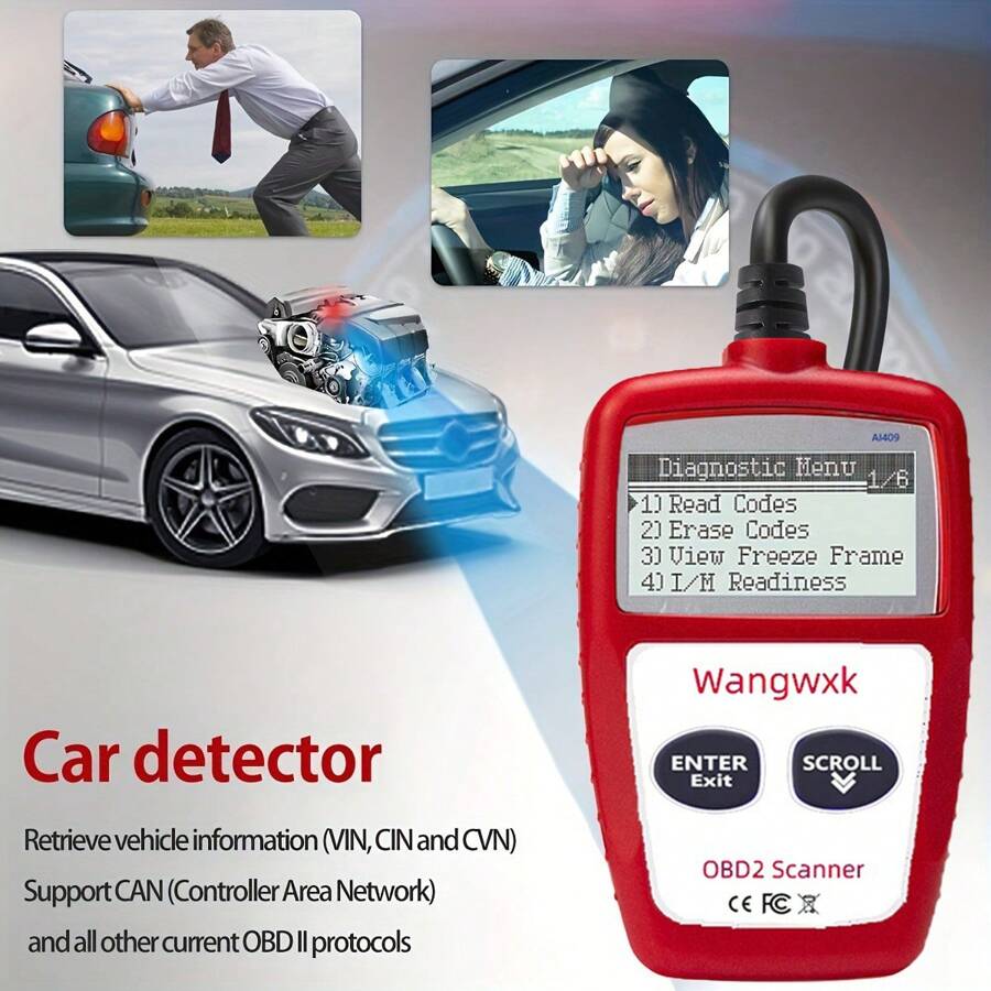 Car Fault Diagnosis Instrument OBD2 Clear Fault Codes Diagnostic ...