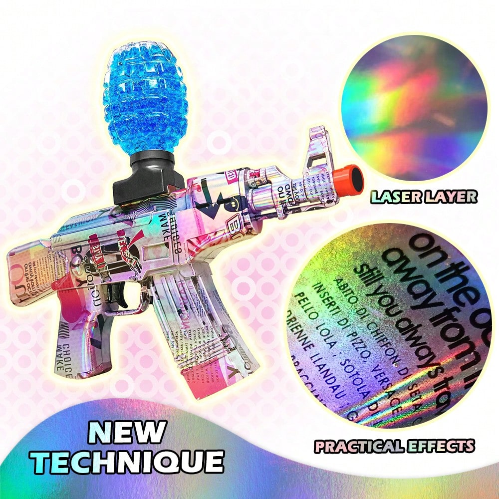 Electric Gel Ball Burst Toy Gun, High Speed Burst Launcher, Upgraded ...