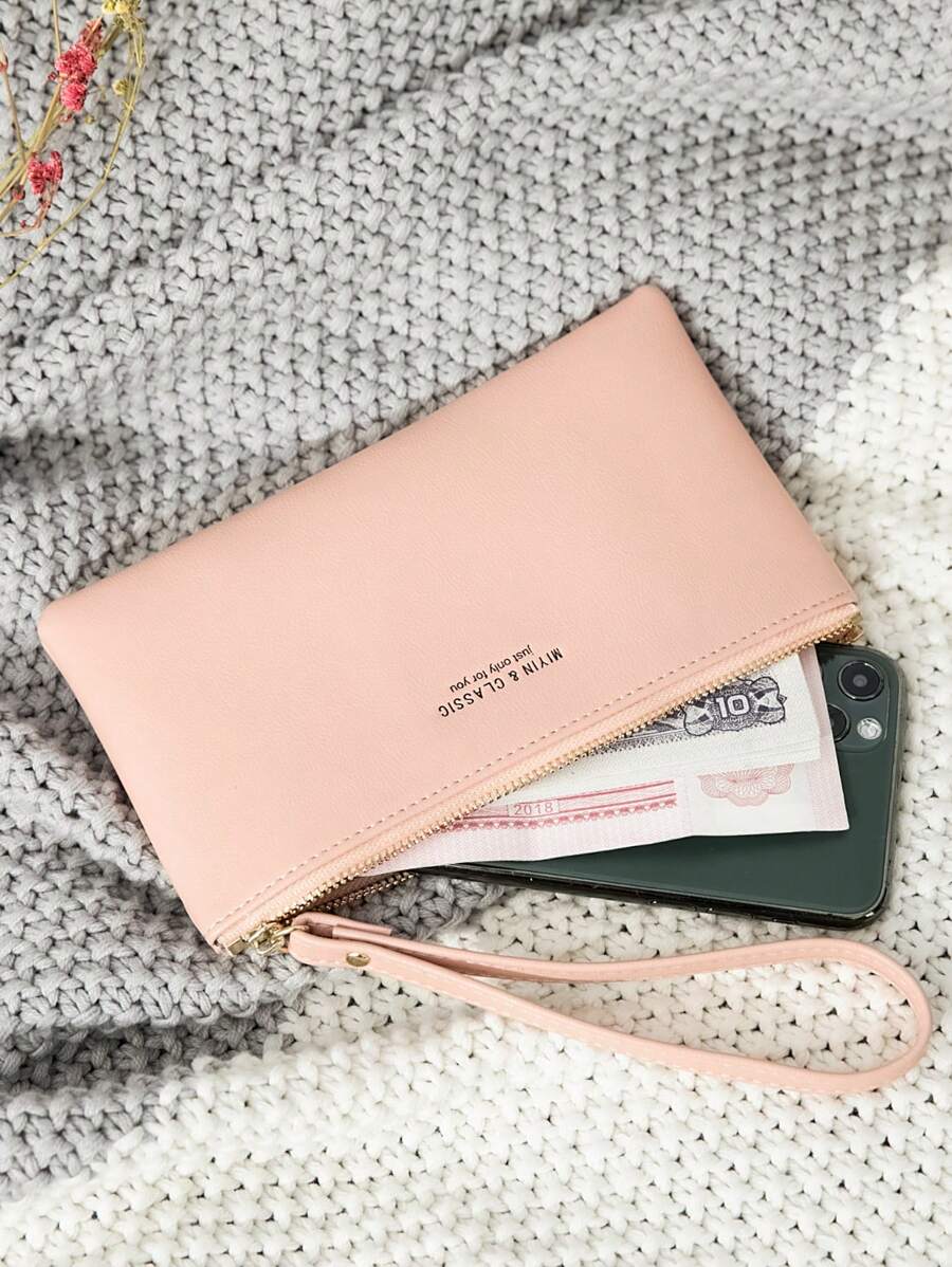 MIYIN Women's Portable Letter Pattern Zippered For Women Money Wallet ...