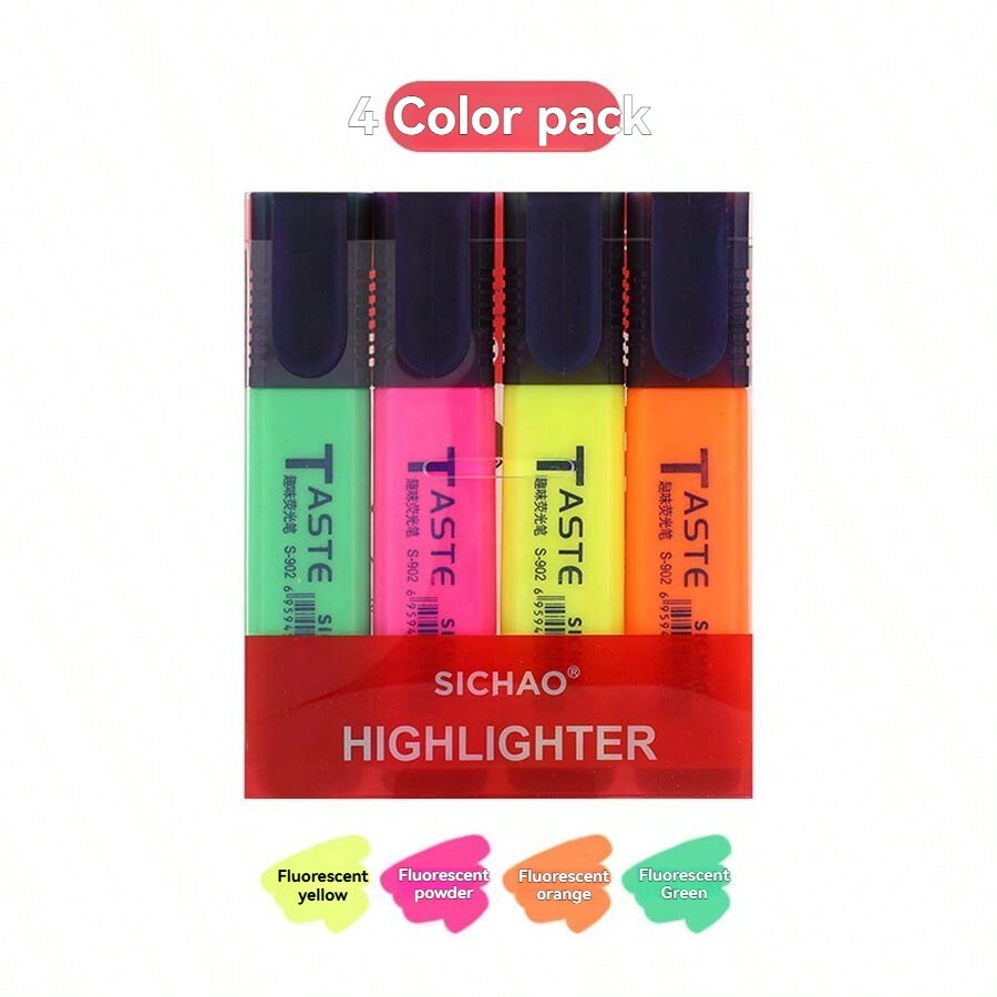 4/6/8-Color Highlighter Pens, Colored Marker Pens For Highlighting ...