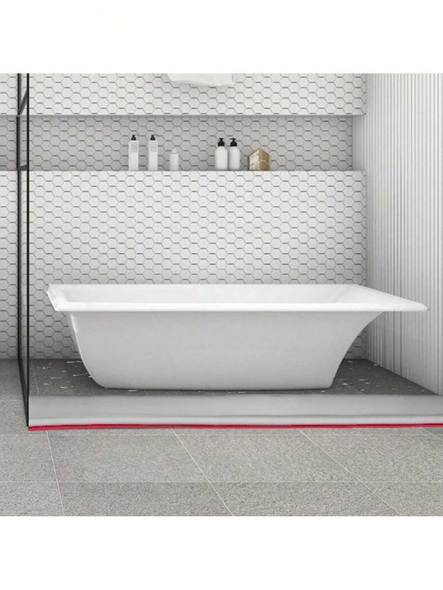 Shower Threshold Water Dam Flodable Shower Barrier Water Stopper ...