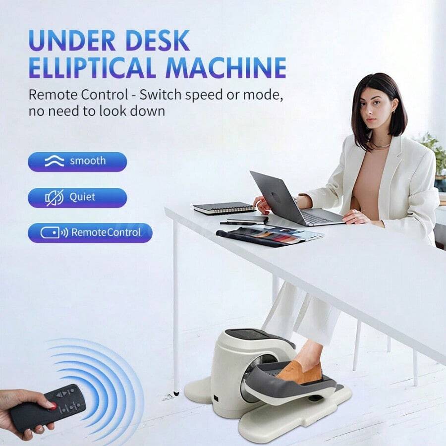 Ellipse Leg Exercise While Sitting Pedal Exerciser Under Desk ...
