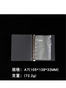 A4/B5/A5/A6/A7 Basic Pp Ring Folder Binder (2 Resealable Bag) For ...