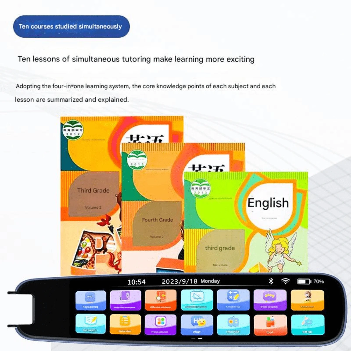 Scan Translator Pen, OCR Digital Reading Pen With 131 Language, Smart ...