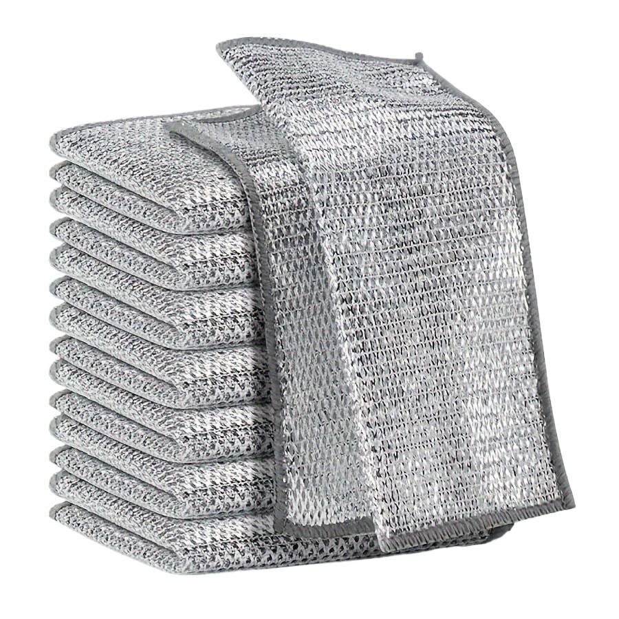 20/12/10/4pcs Magic Cleaning Cloth Thickened Double -Sided Metal Steel ...