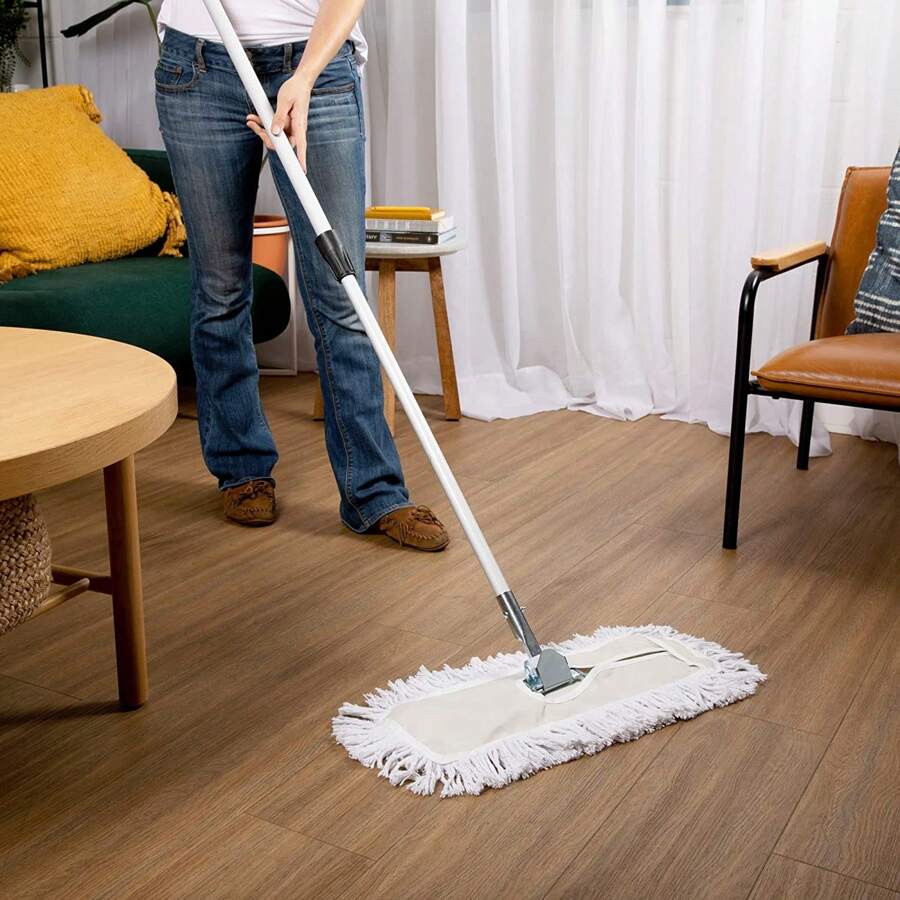 Tidy Tools Industrial Dust Mop For Floor Cleaning, Floor Mop Extendable ...