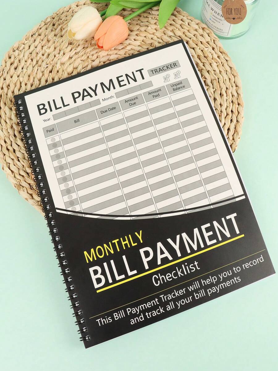 Monthly Bill Organizer Payment Tracker Planner Notebook Home Budget ...
