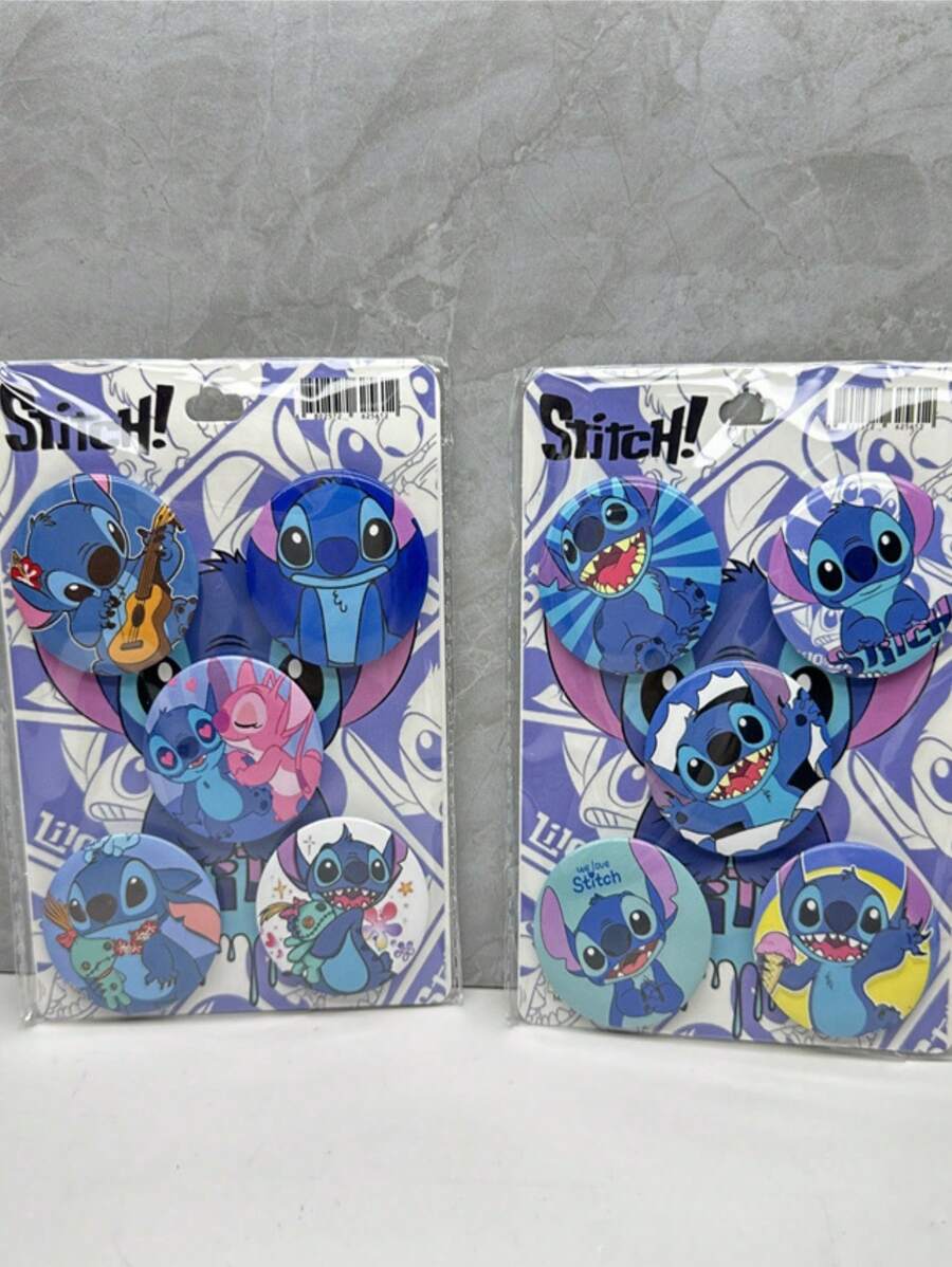 Disney Disney Stitch And Lilo Badge Stitch Decorated Tinplate 44mm ...