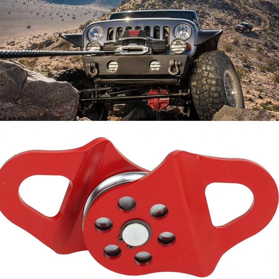 Snatch Block, 6T Winch Snatch Block Towing Pulley Blocks, Heavy Duty ...