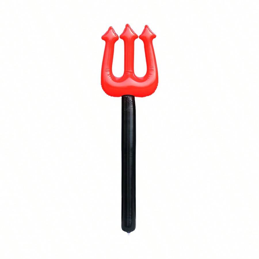 Inflatable Trident PVC Weapon, Outdoor Sports Party Props, Realistic ...