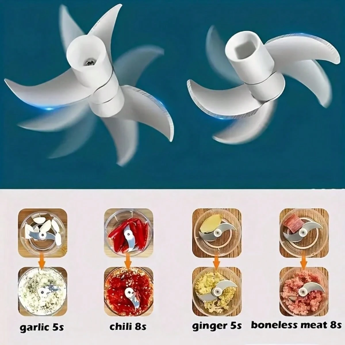 New Home Electric Garlic Masher, Garlic Pressing Device, Wireless Mini ...