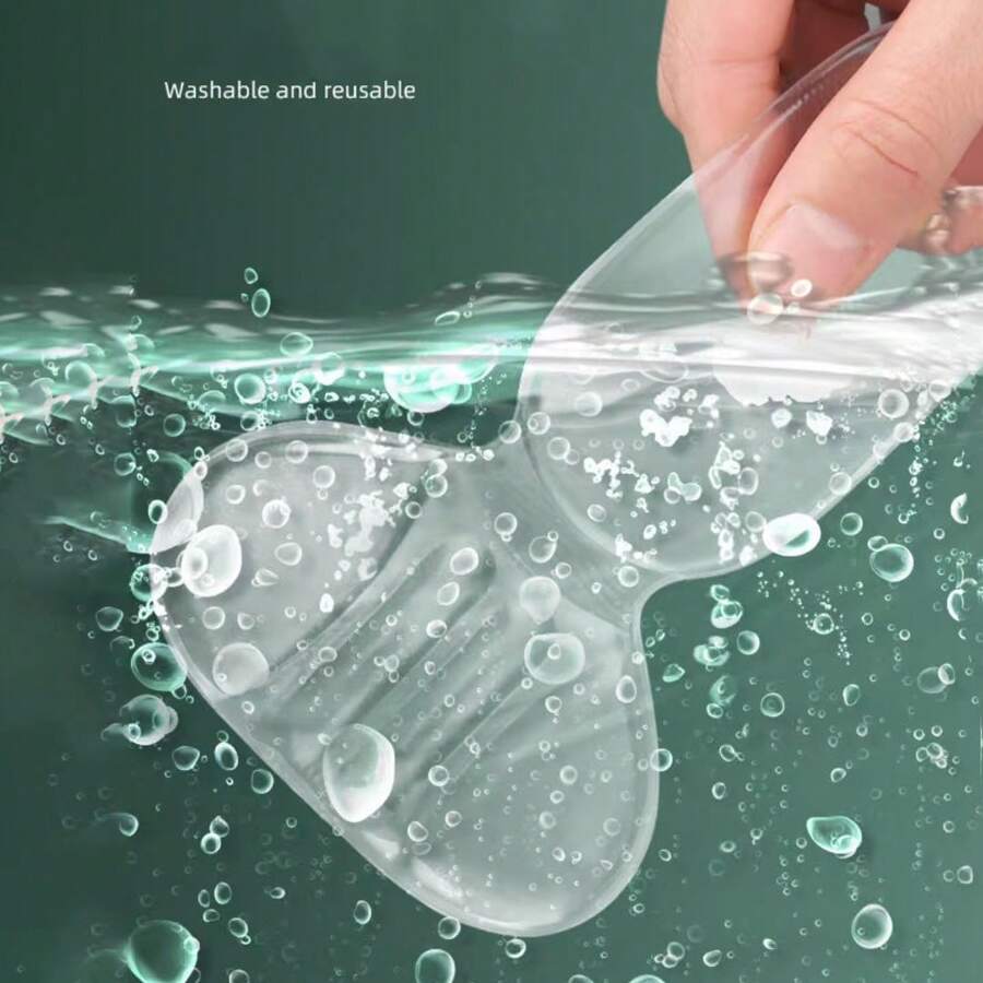 1 Pair GEL Heel Grips, Dual-Layer Soft Shock Absorbing Anti-Friction ...