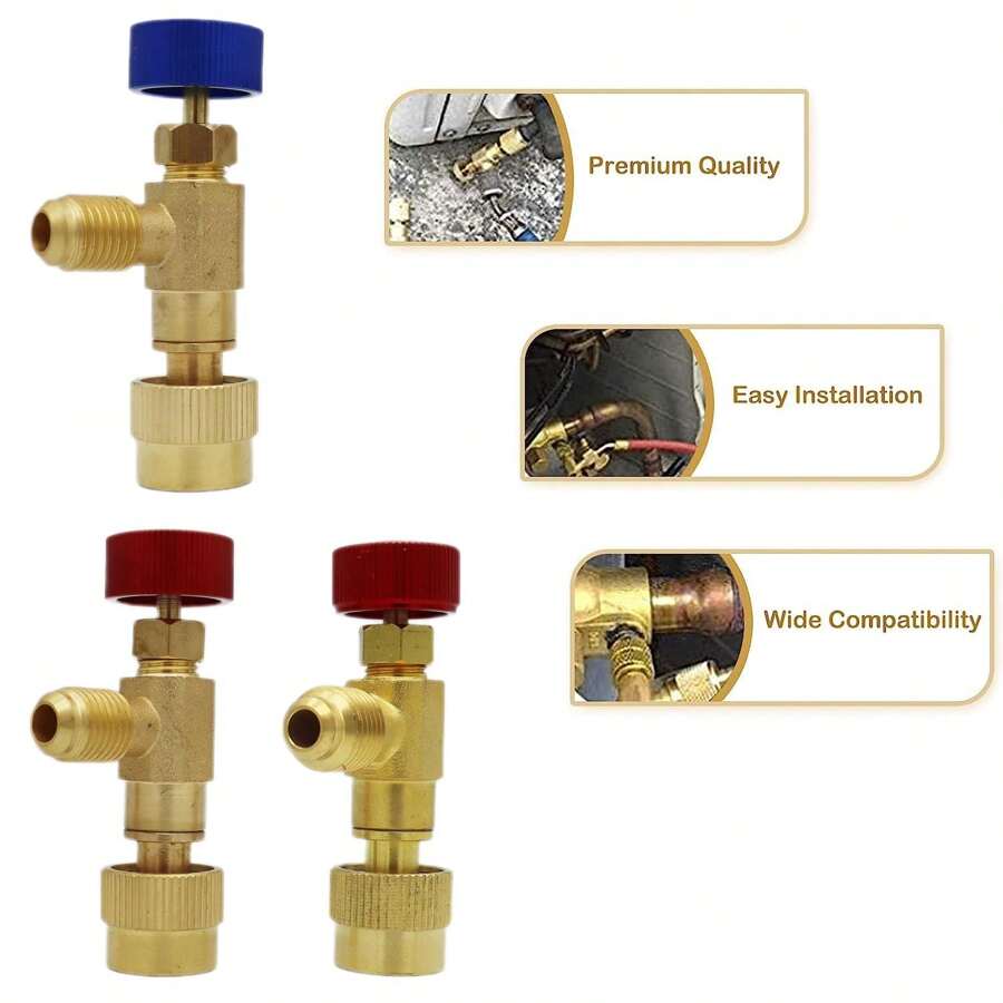 R22 R410 Refrigerant Charging Valve Air Conditioning Refrigerant Liquid ...