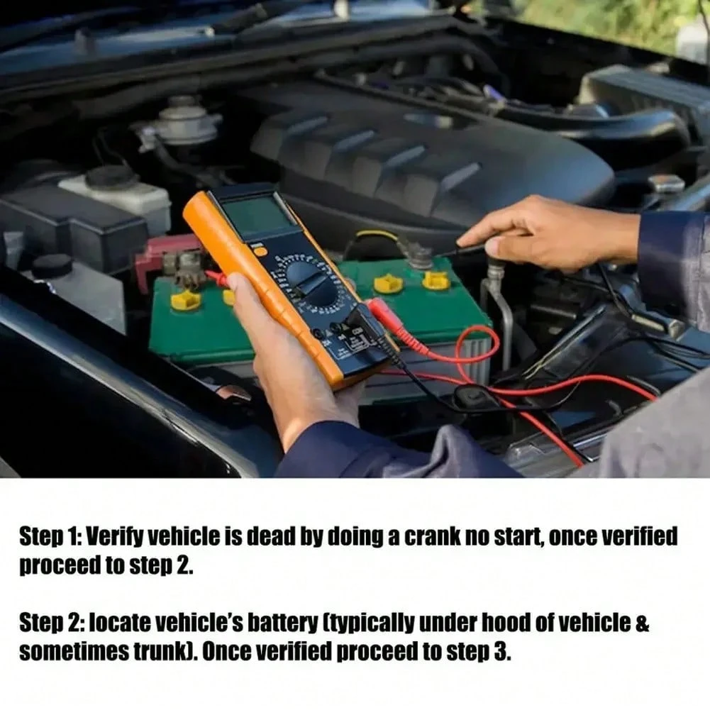 Car Battery Igniter Automotive Emergency Power Kits 12AWG Cable Jumper ...