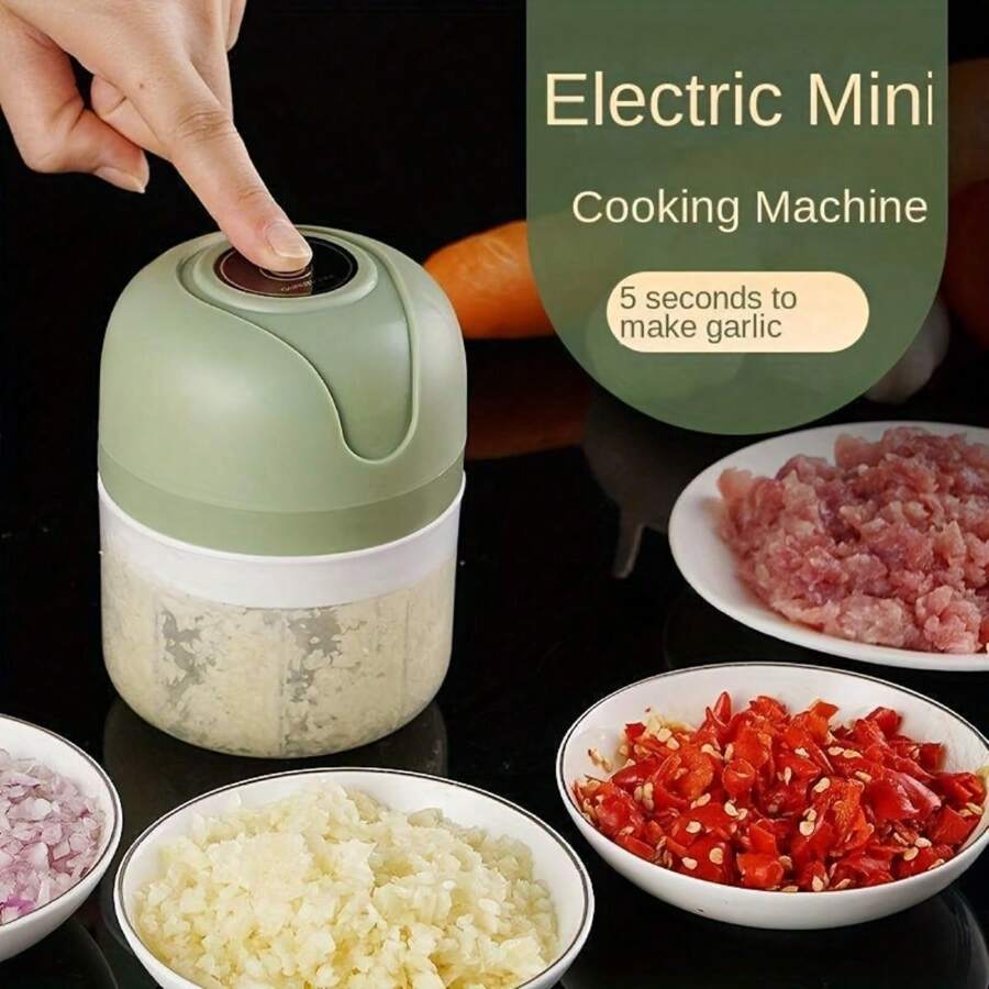 New Home Electric Garlic Masher, Garlic Pressing Device, Wireless Mini ...
