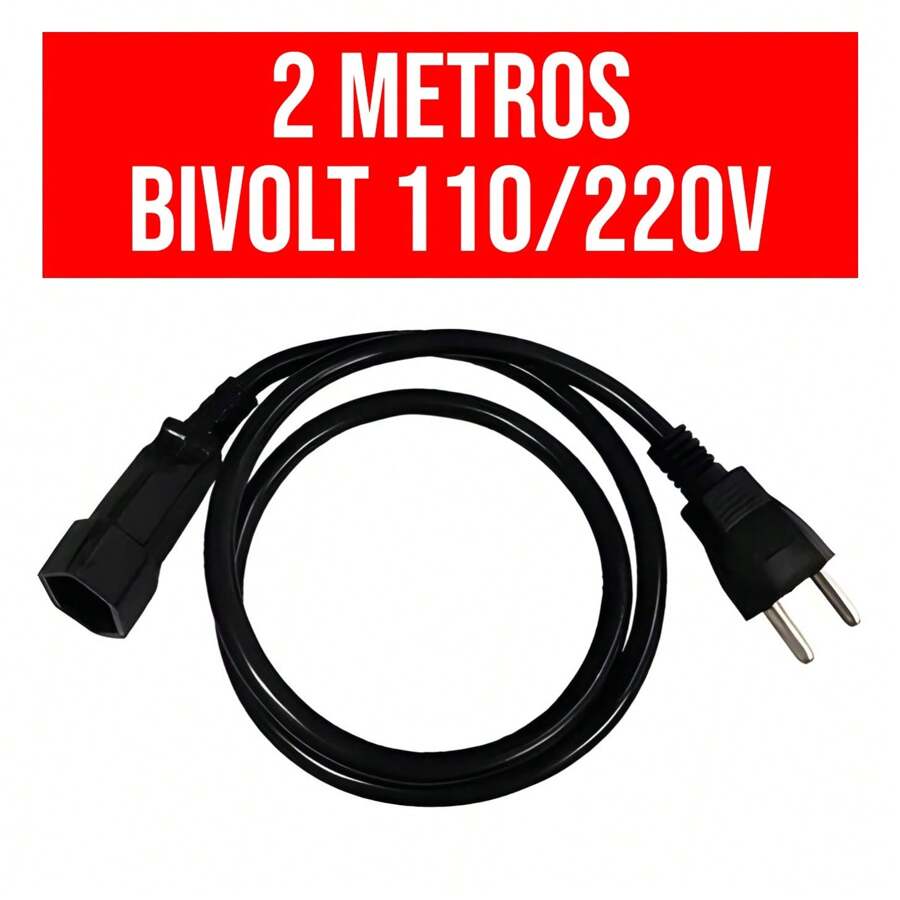 Kit 4 Electrical Extension Black Extension Cable Extender 2 Meters ...