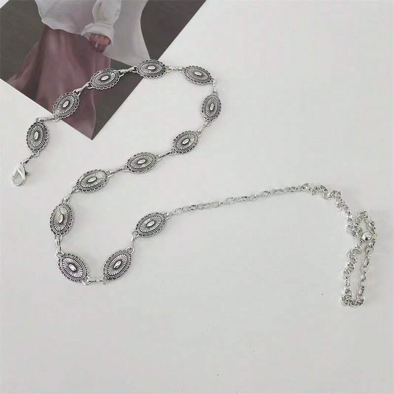 Versatile Waist Belt Chain For Women, Korean Style Metal Chain Waist ...