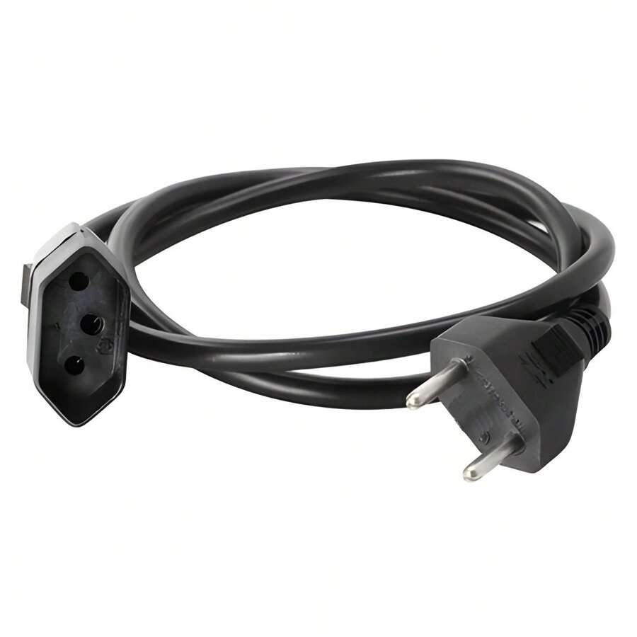 Kit 3 Electrical Extension Black Extension Cable Extender 2 Meters ...