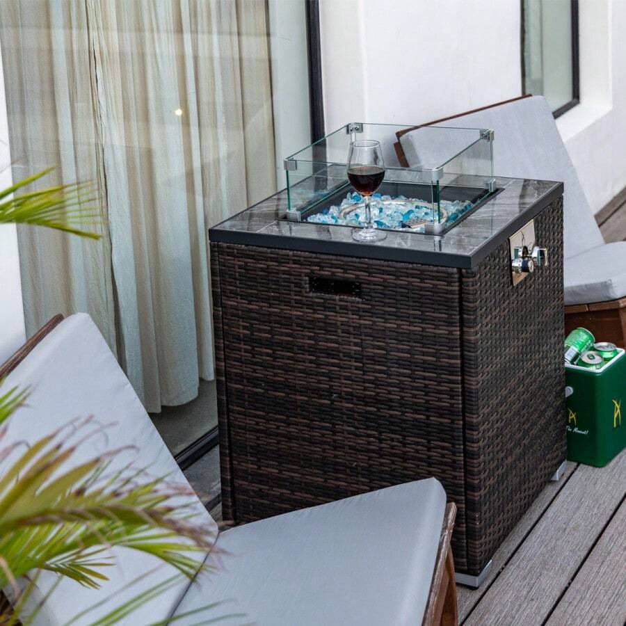 28inch Outdoor Fire Pit Column, Propane Fire Column For Dr Gas Fire Pit ...