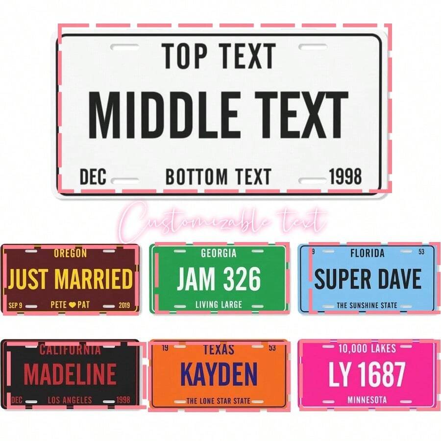 CIFbuy Custom License Plates Personalize The Front Of Your Car Custom ...