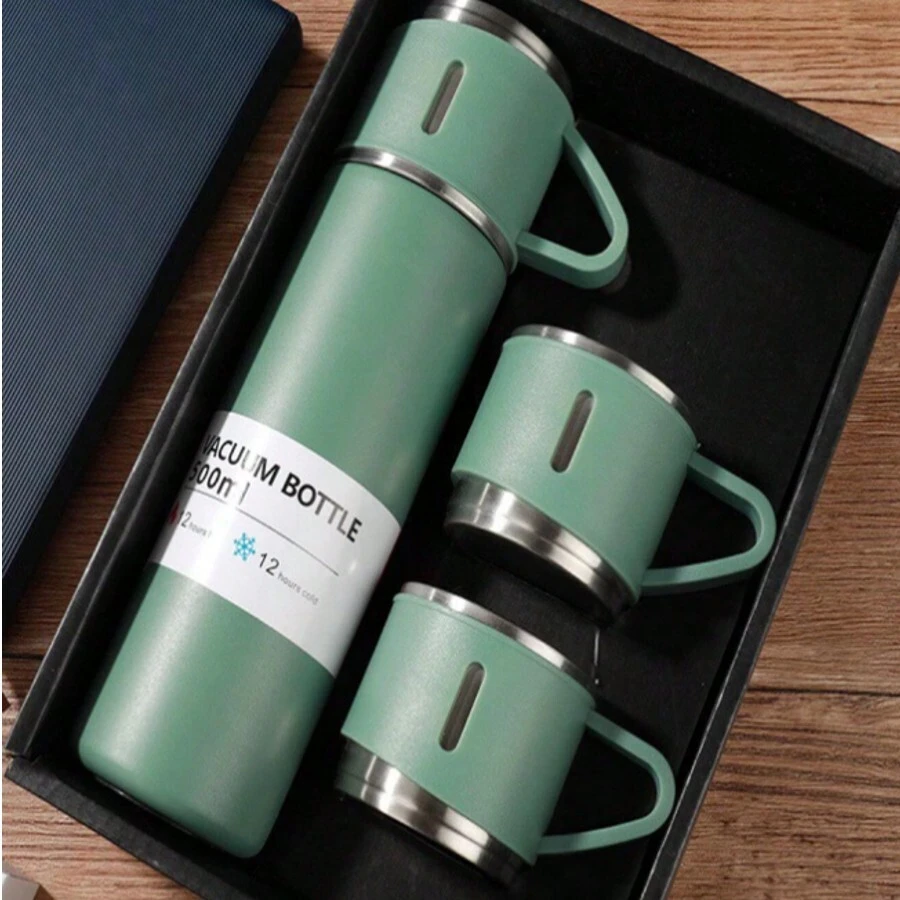 1 Set Of 500ml 304 Stainless Steel Portable Outdoor Travel Cup With 3 ...
