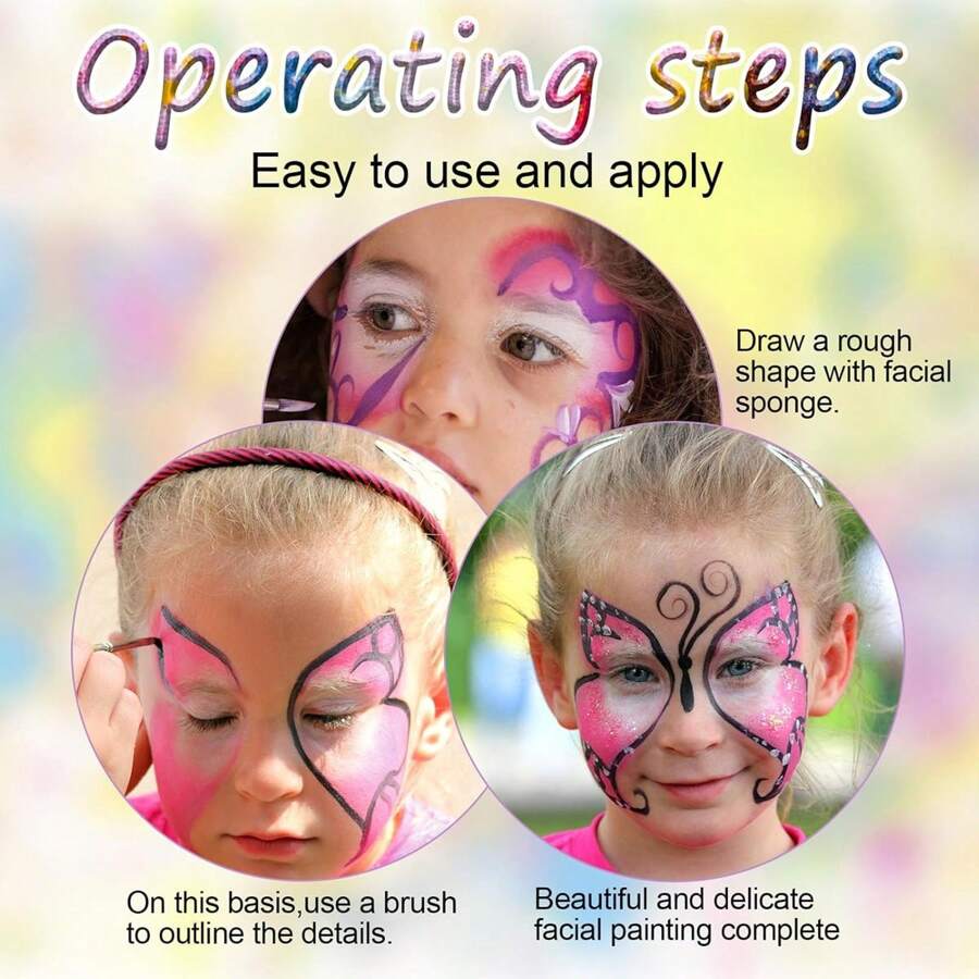 10pcs Face Paint Sponges Painting Sponge High Density Face Painting ...