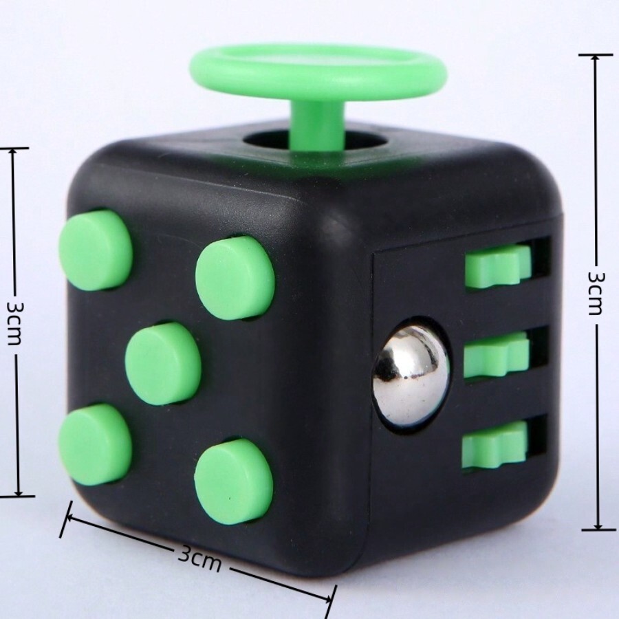 6-Sided Fidget Cube Stress Relief Toy, Anti-Anxiety Pressure Release ...