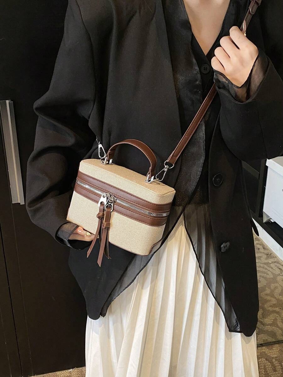 Trendy Mini Square Box Bag, Handbag, Shoulder Bag, Crossbody Bag ...