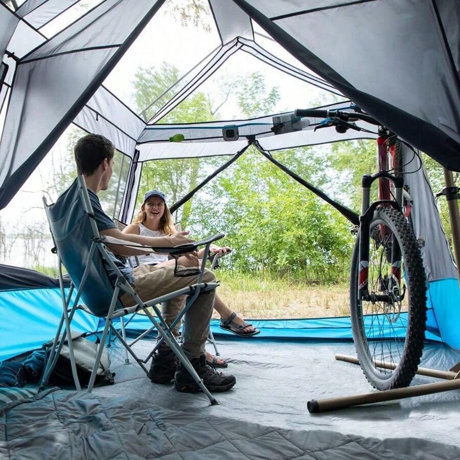 Quick-Open Tent | Portable Large Family Cabin Multi-Room Camping Tent ...