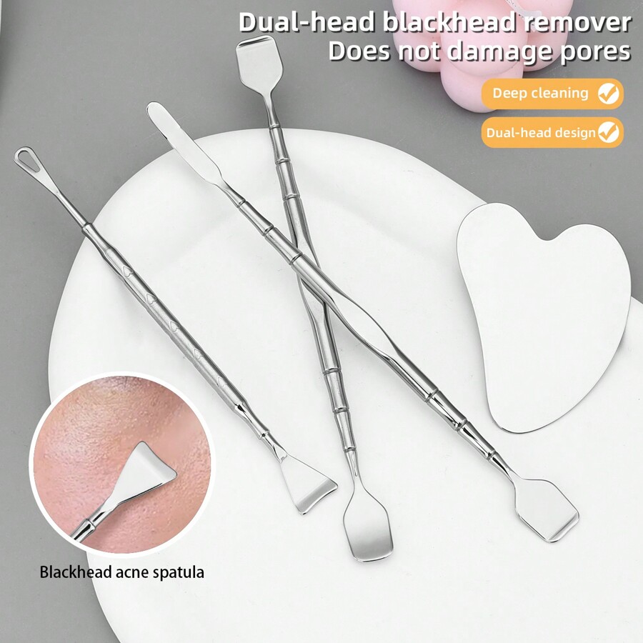 Acne, Blackhead, And Whitehead Removal Tool, Multipurpose Stainless ...