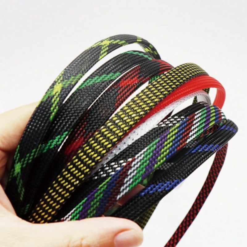 5M PET Expandable Braided Sleeving 4-25mm Width Wire Cable Insulated Protection New Tight High ...