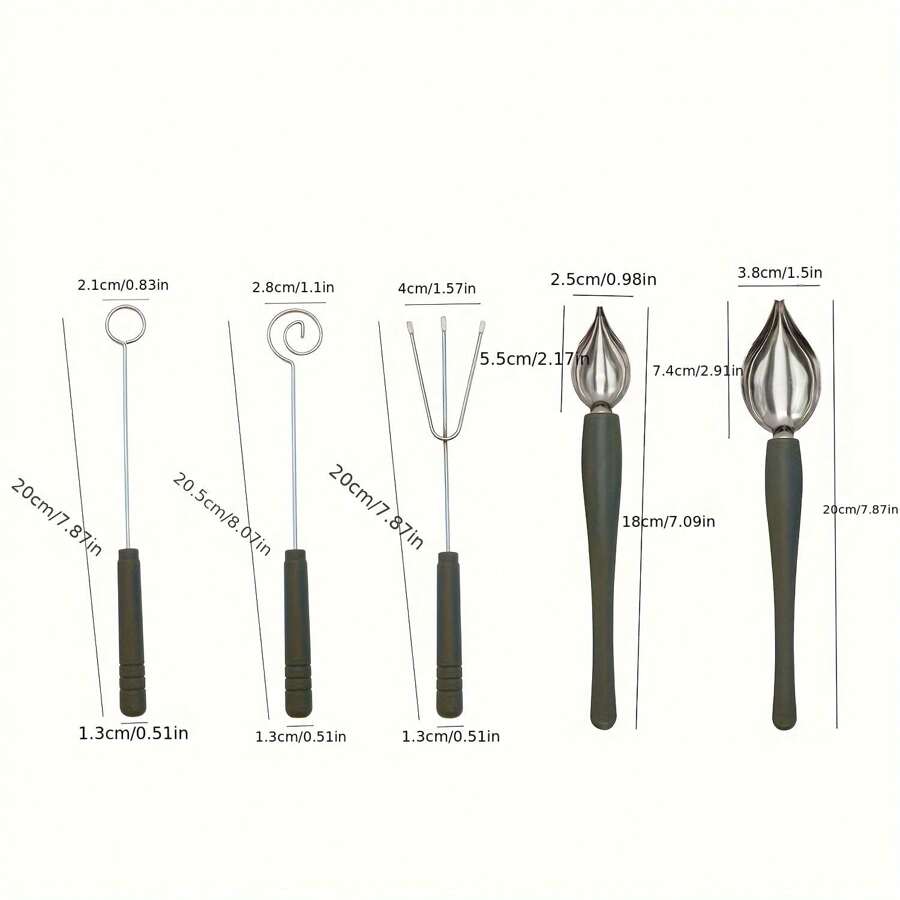 Candy Dipping Tools Set Culinary Decorating Spoons Chocolate Dipping ...