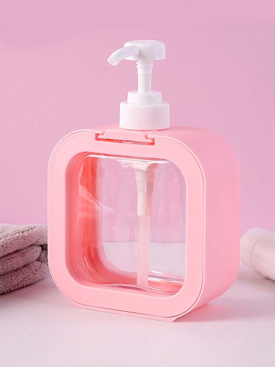 1pc Travel Refillable Pump Bottle, Transparent Liquid Soap Dispenser ...