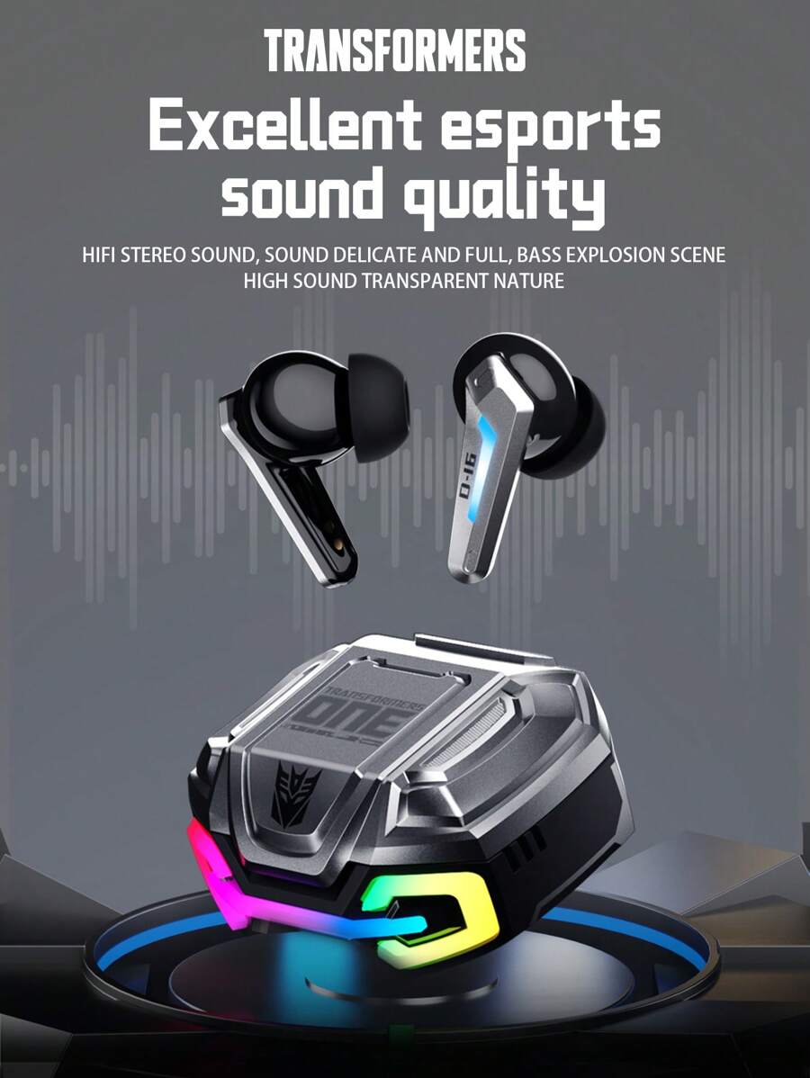 TRANSFORMERS TRANSFORMERS TF-T22 Bumblebee Bluetooth Earphones, Semi-In ...