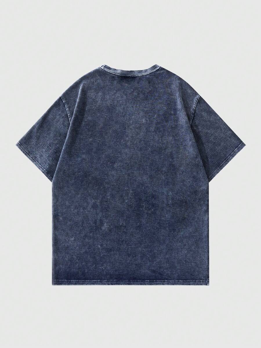 Men's Retro VINTAGE High Quality Traceable Cotton Washed Round Neck ...