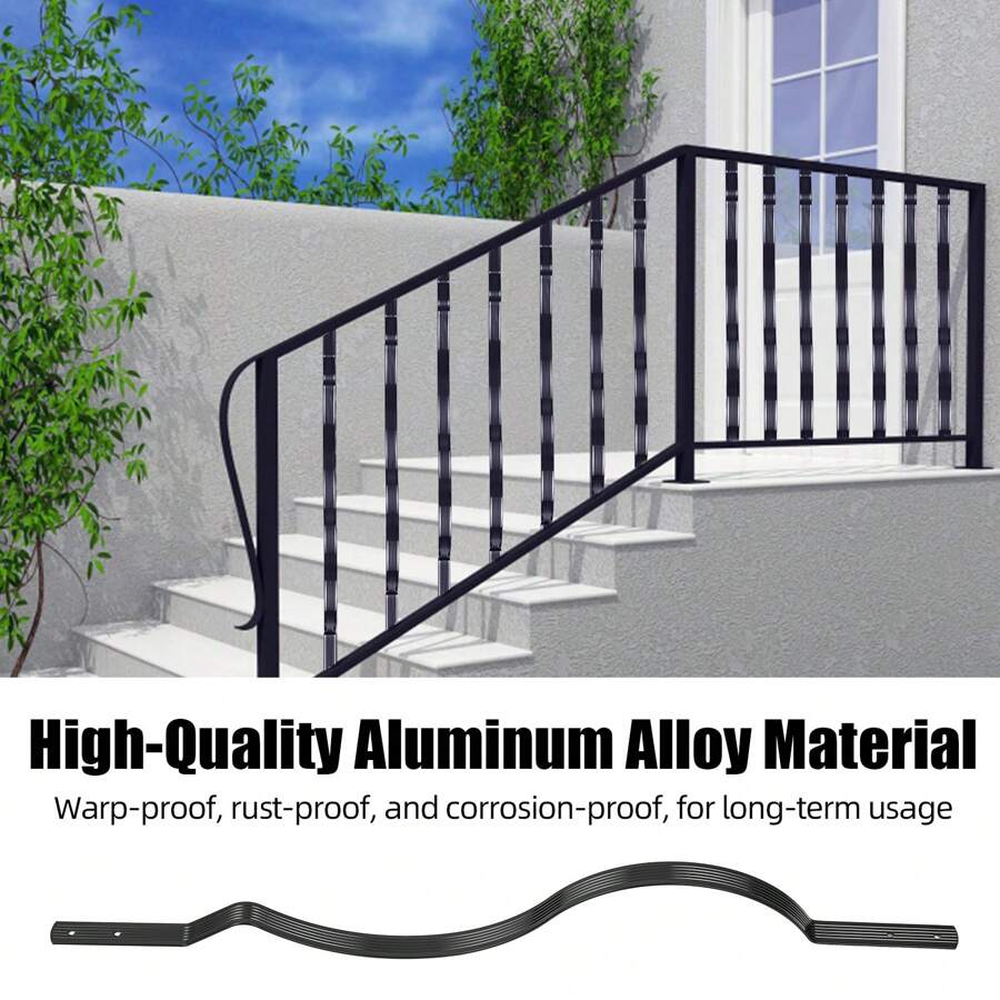 Confezione da 25 colonnine per terrazza in alluminio, ringhiera per portico scanalata diritta ...